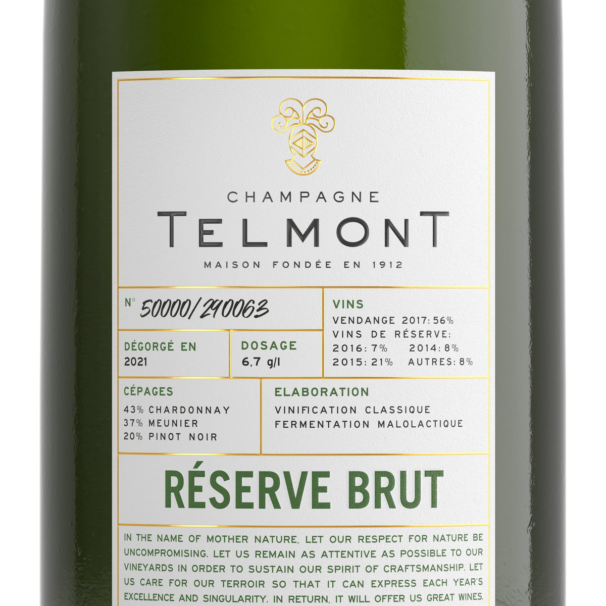 Champagne Réserve Brut - Balanced and fruity | Champagne Telmont